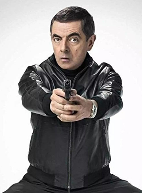 Rowan Atkinson Johnny English Strikes Again Leather Jacket – LeatherCult