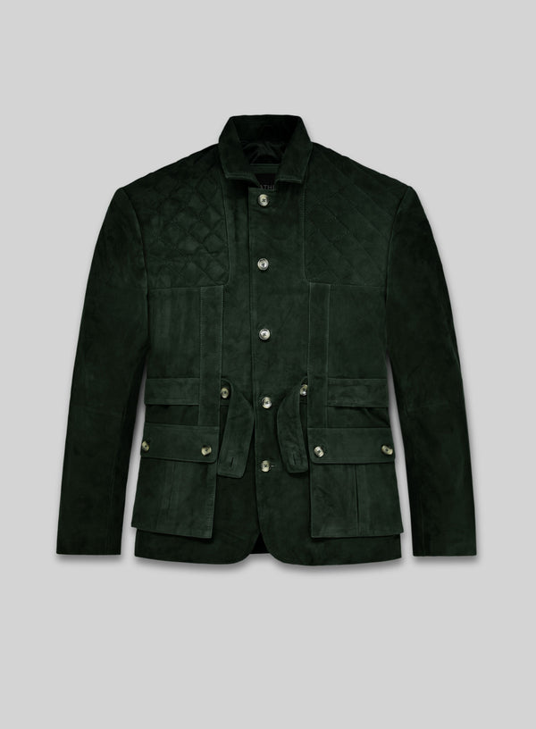 Safari Forest Suede Leather Blazer – LeatherCult