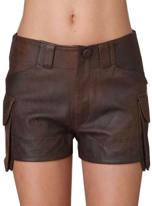 Leather Cargo Shorts Style # 350 – LeatherCult