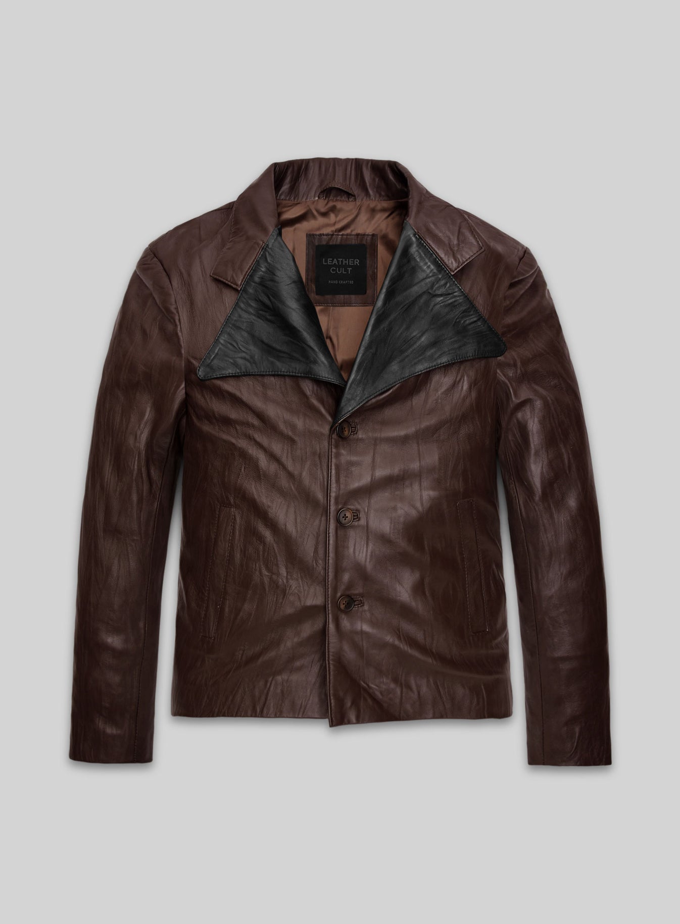 Wrinkled Brown Jim Morrison Leather Jacket – LeatherCult